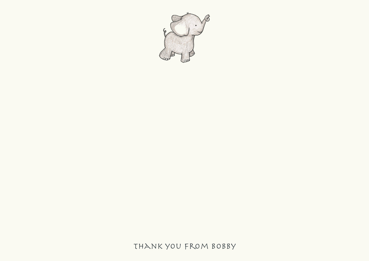 Elephant (Blue, Pink or Grey Options) – Small Signatures