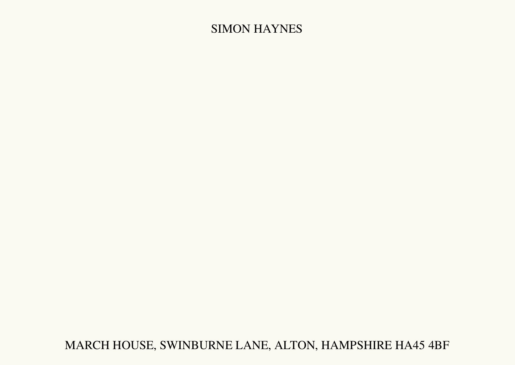 Text only - Top and Bottom Layout – Small Signatures